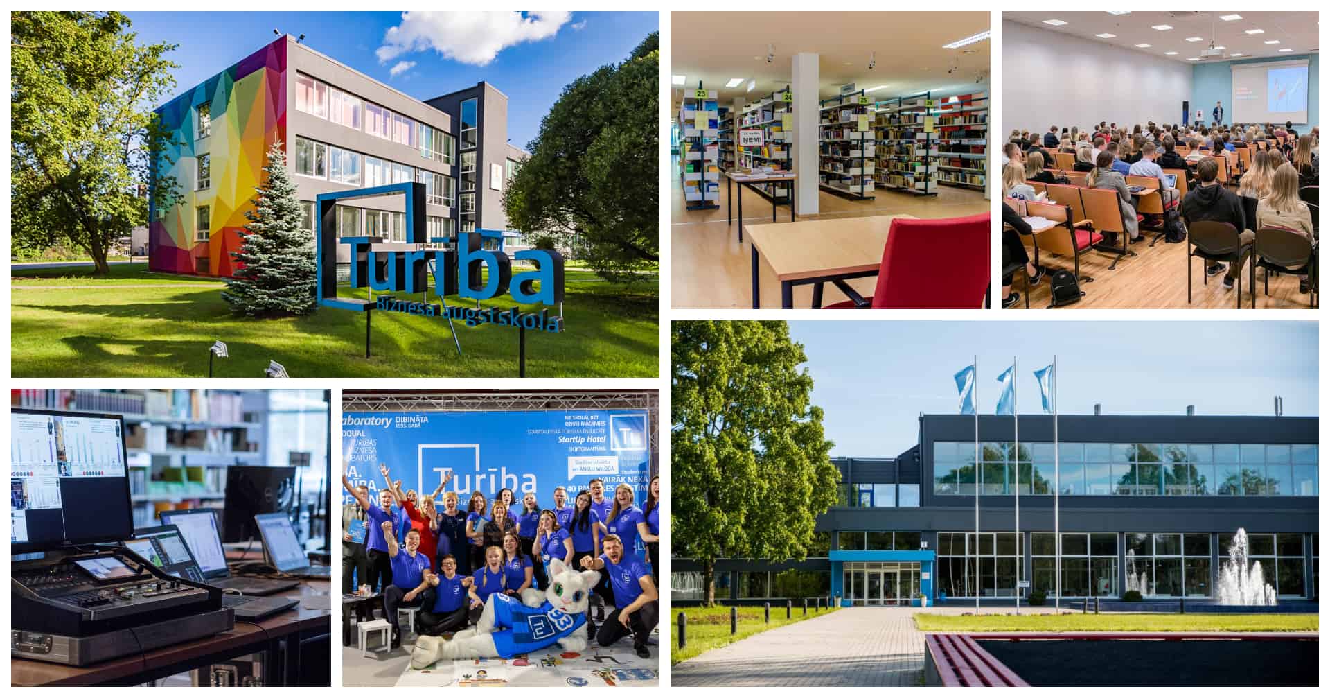 Turiba University. University education and accommodation in Riga...